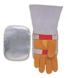 Kevlar Stitched Heat Reflective Handshield Weldas Aluminised back ...